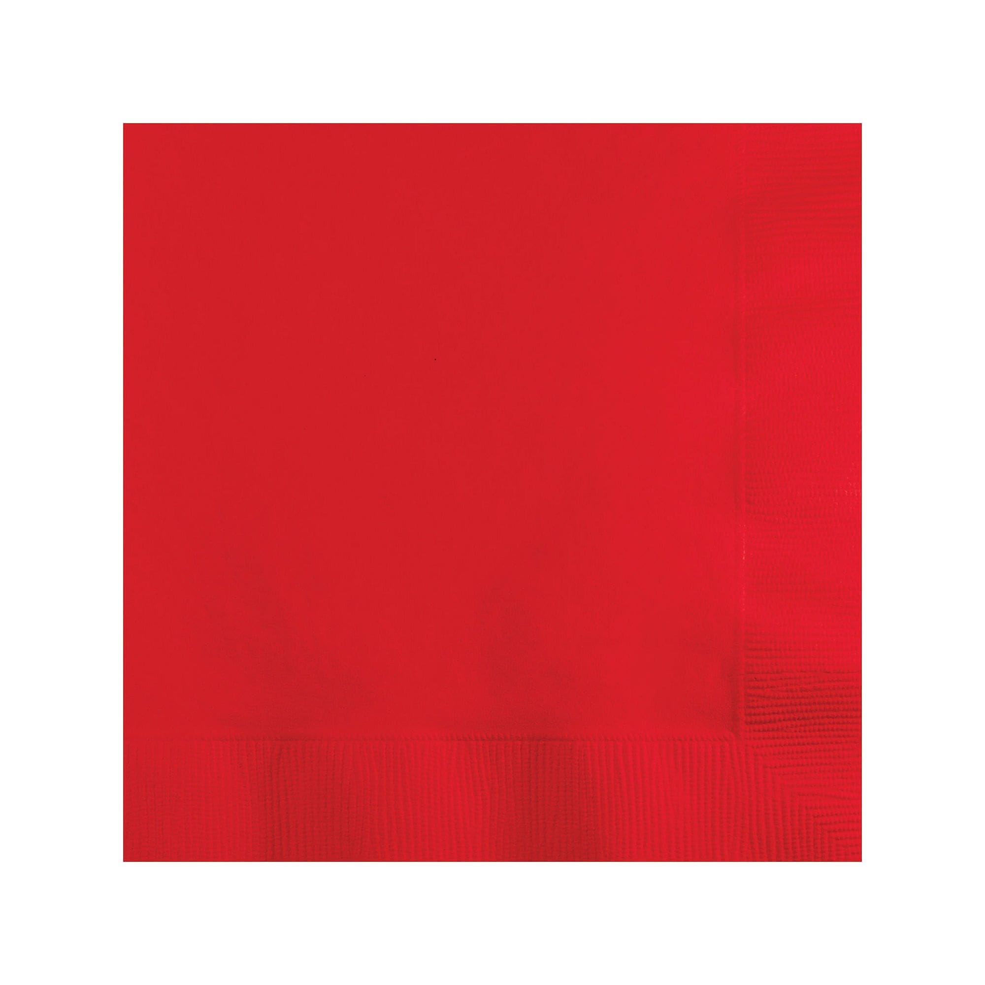 Classic Red Beverage Napkins, 200-Pack - The Party Place