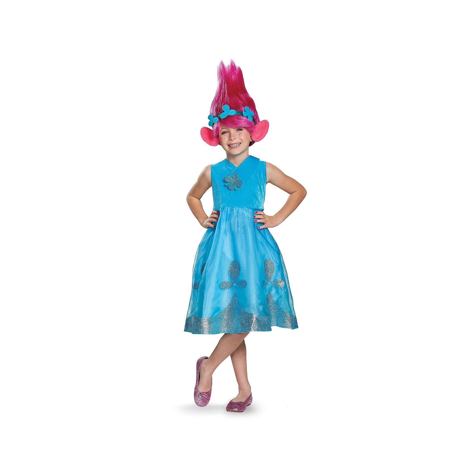 Disguise Poppy Deluxe Child Costume-Small (4-6x) - The Party Place